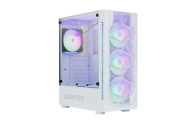 Case Montech X1 - White ( Đã bao gồm 4 FAN LED RGB) | NGUYỄN PHONG PC